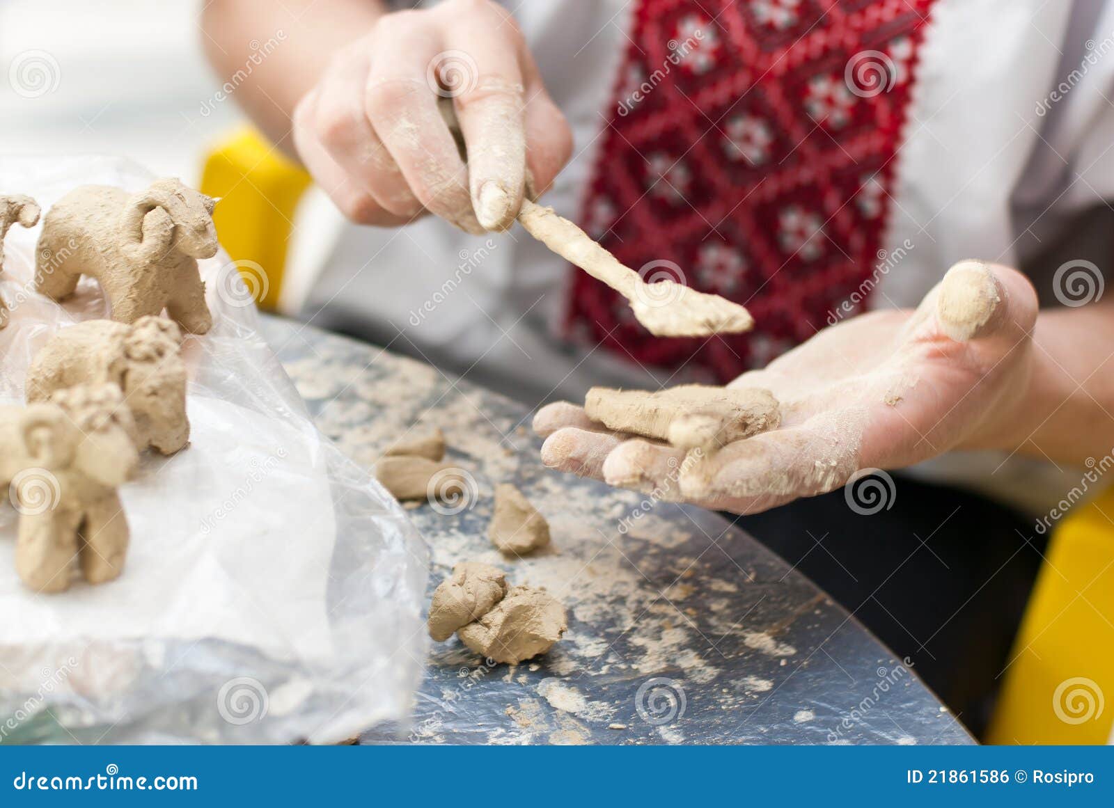 Hand Made: Process of Making Pottery Stock Photo - Image of human ...