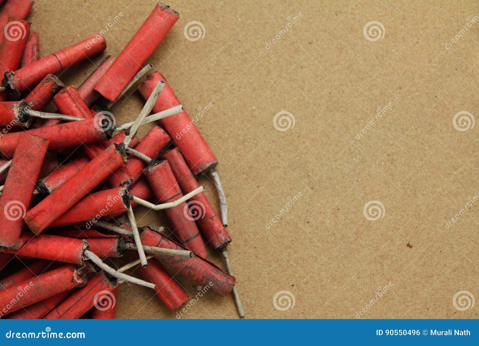 Hand Made Red Firecrackers stock photo. Image of explosive - 90550496