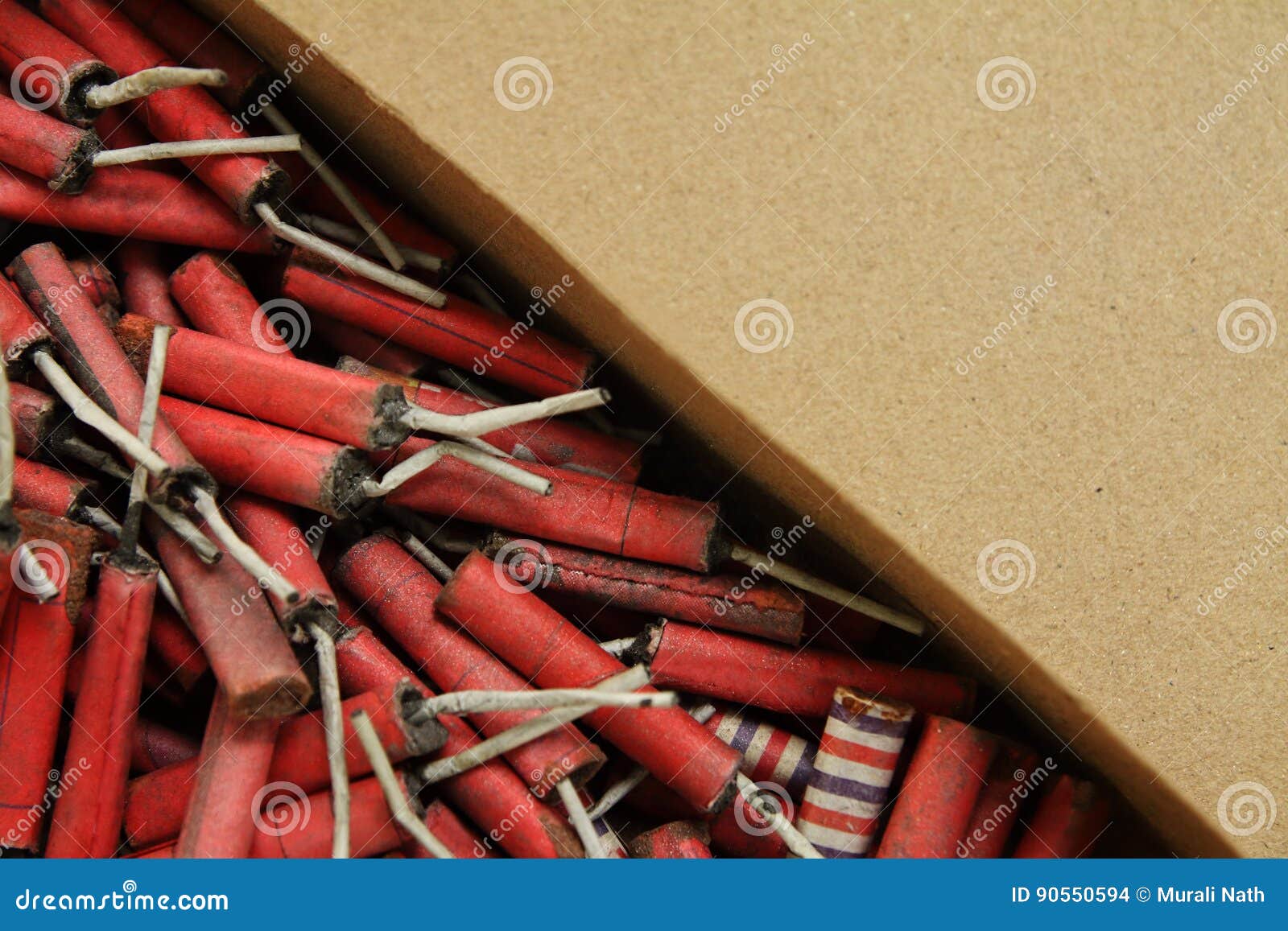 Hand Made Red Firecrackers stock photo. Image of celebration - 90550594