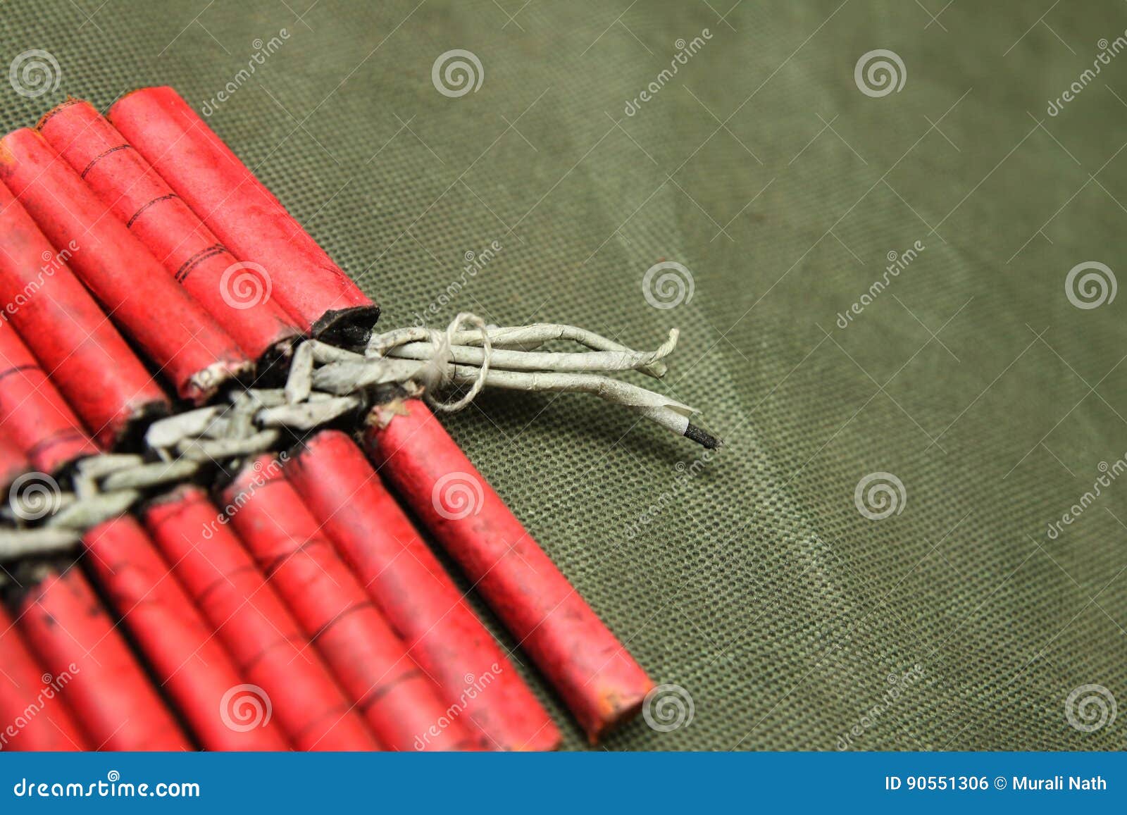 Hand Made Red Firecrackers stock photo. Image of diwali - 90551306