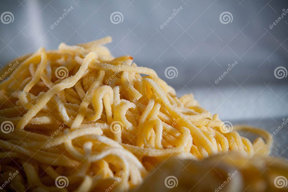 Hand-made Spaghetti, Landscape Stock Photo - Image of eating ...