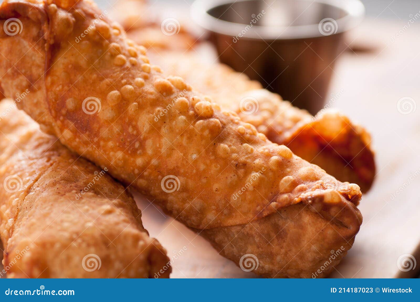 Hand made spring rolls stock image. Image of truck, homemade - 214187023