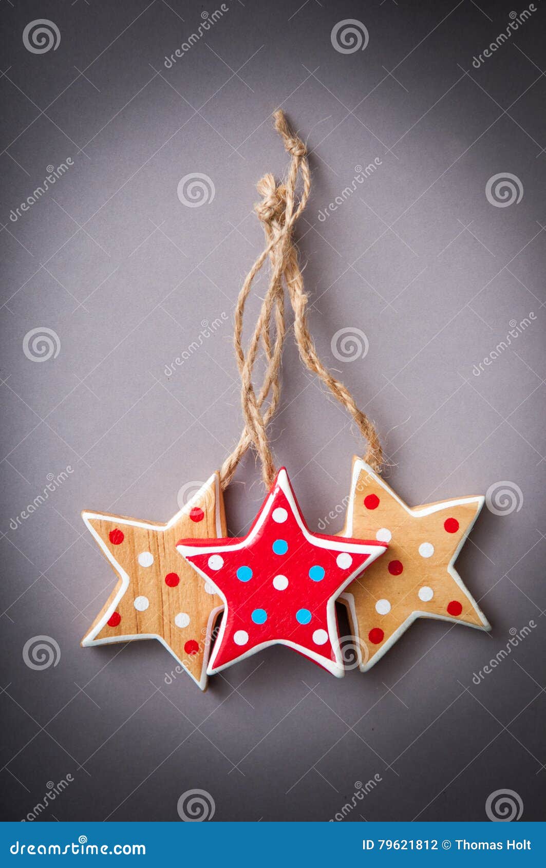 Hand Made Star Shape Christmas Tree Decorations Stock Photo - Image of ...