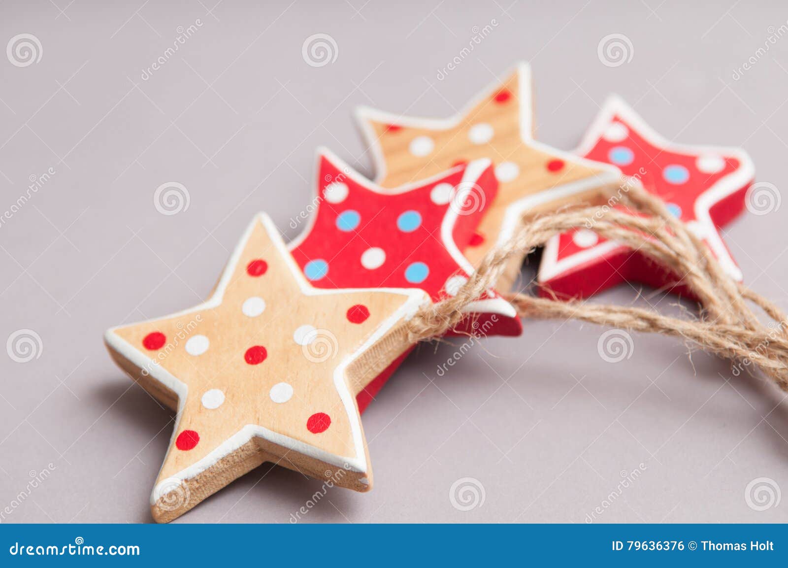 Hand Made Star Shape Christmas Tree Decorations Stock Photo - Image of ...