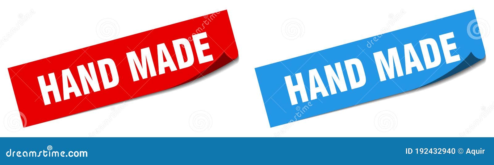 Hand Made Sticker. Hand Made Sign Set Stock Vector - Illustration of ...