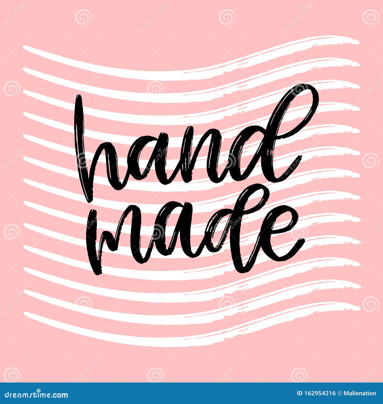 Hand Made Text. Logo for Your Shop Stock Vector - Illustration of sign ...