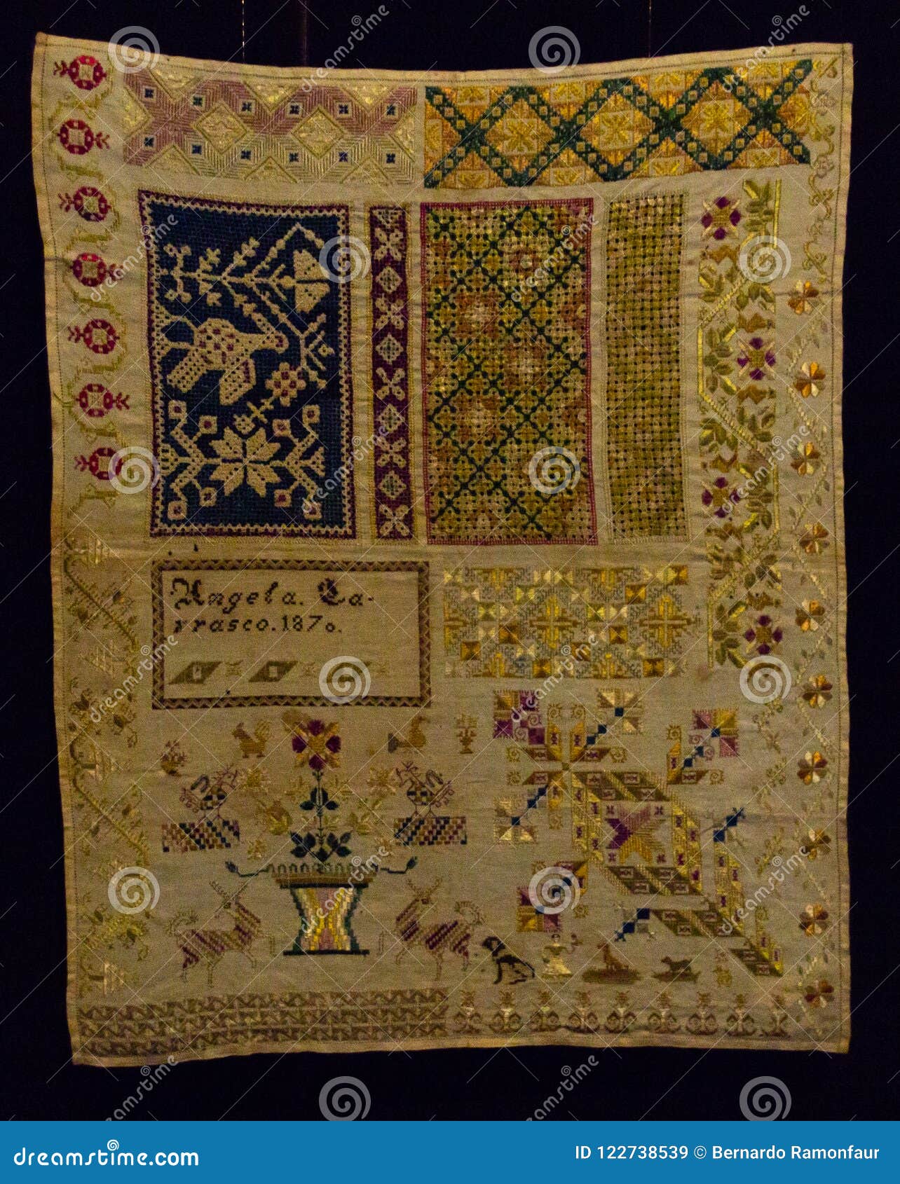 Hand Made Textile Pieces in Textile Museum of Oaxaca Editorial Stock ...