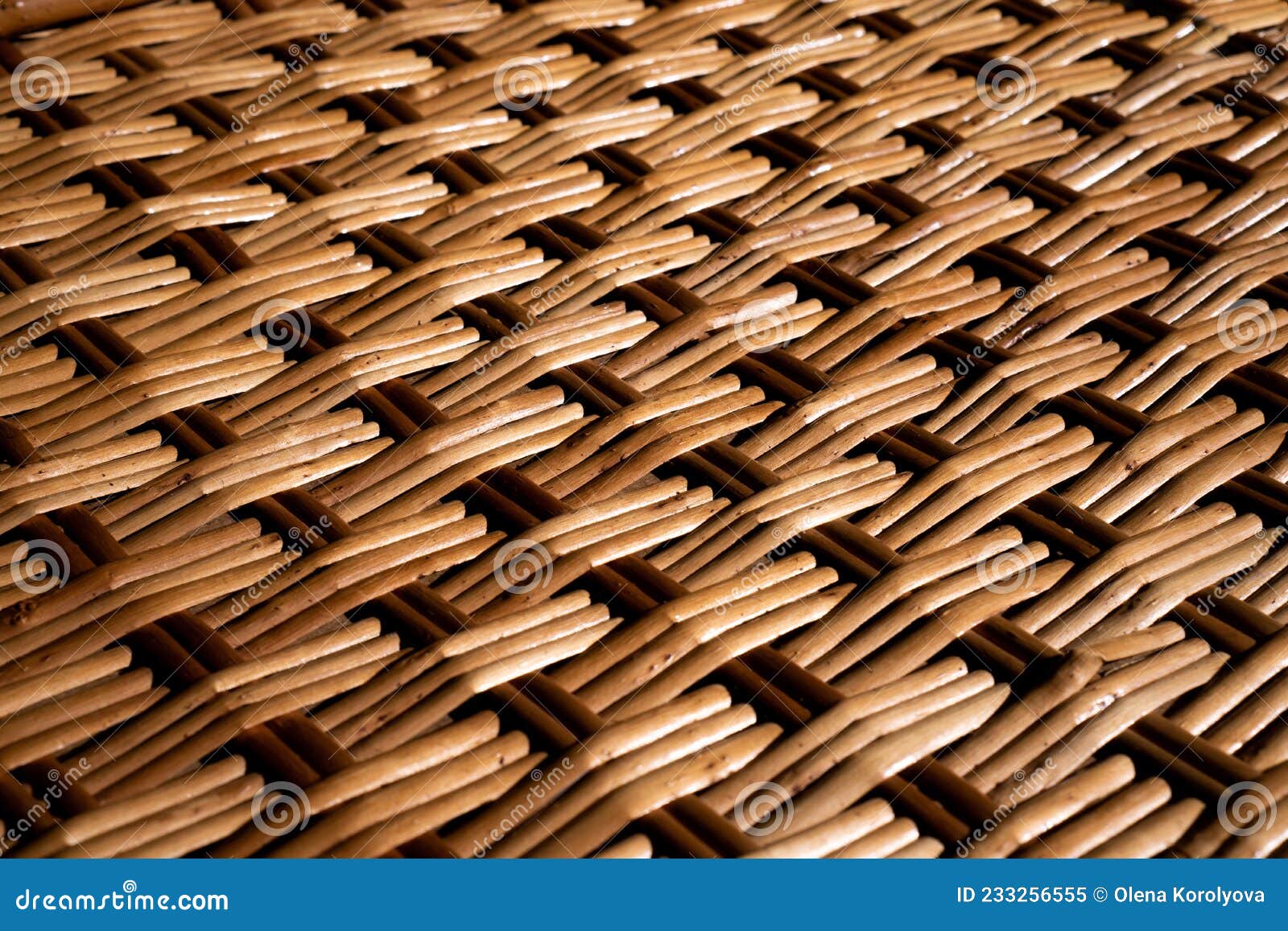 Hand-made Textured Basket. Wickerwork Close-up. Backdrop for Design ...