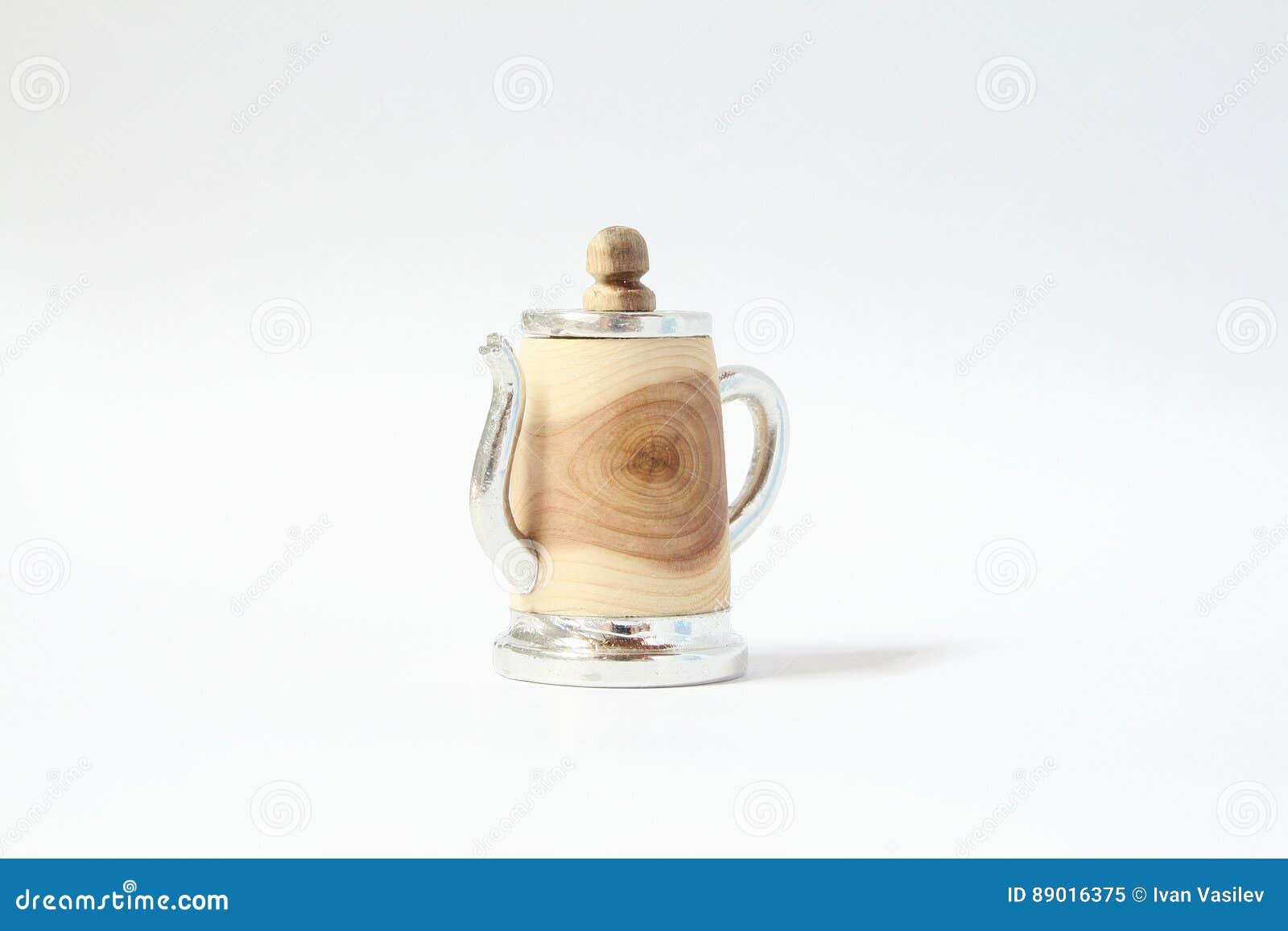 Hand Made Tin Wood Thimble with Tin Stock Image - Image of thimble ...