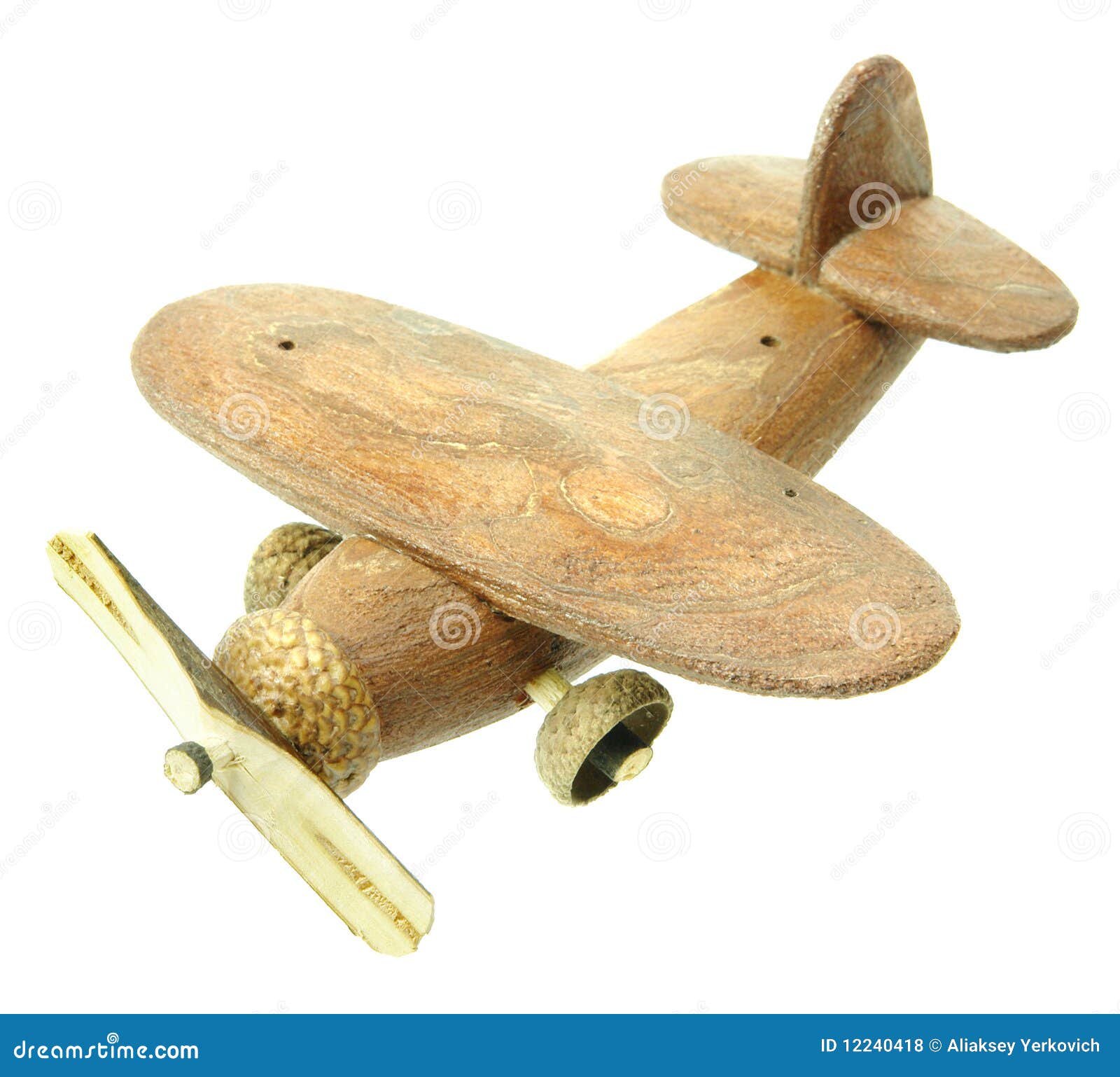 Hand-made Toy - Ecological Material - Plane Stock Photo - Image of ...