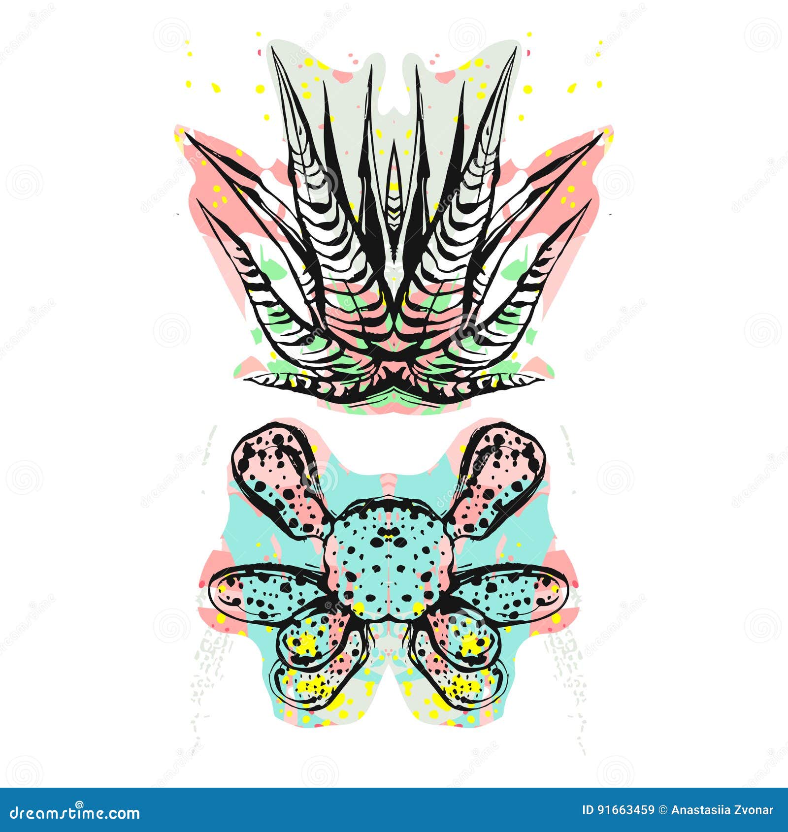 Abstract Craft: Wavy Lines And Texture On Solid White Background Stock ...