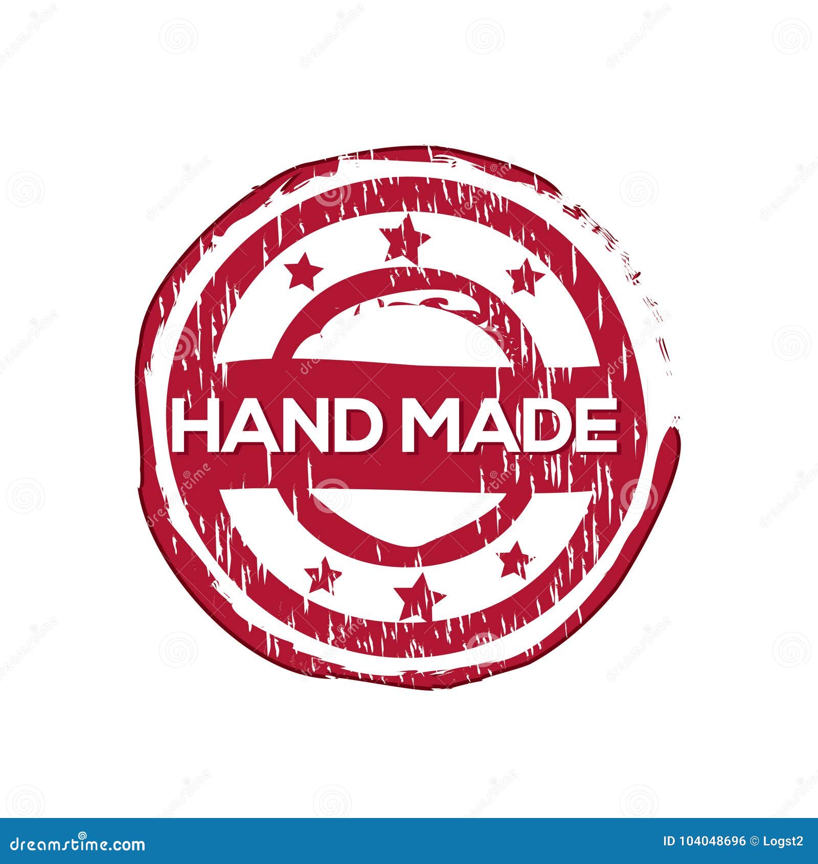 `Hand Made` Vector Rubber Stamp Stock Vector - Illustration of product ...