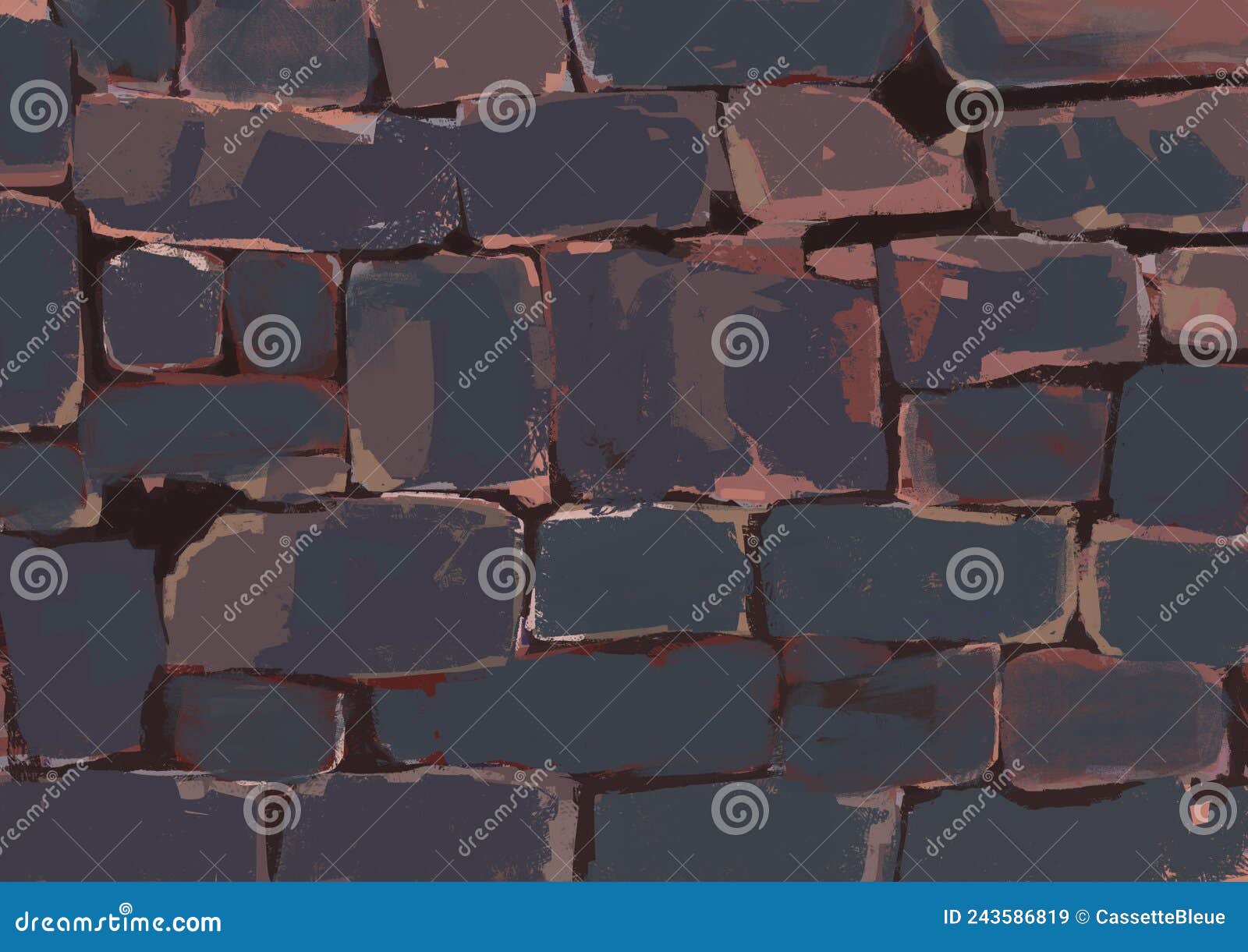 Hand Made Wall Brick Texture. for Game Art, Design Project, Cgi Concept ...