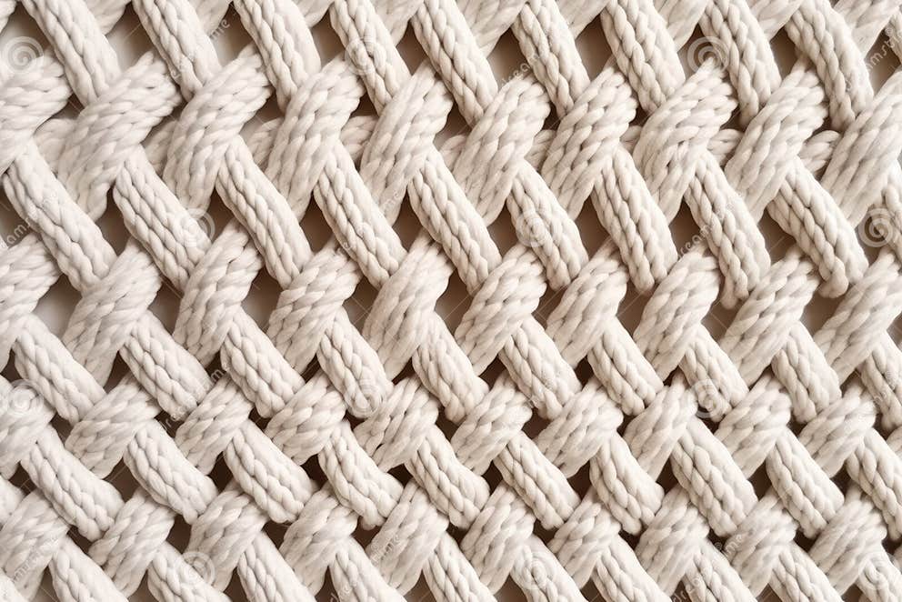 Hand Made White Macrame Texture Pattern Stock Illustration ...
