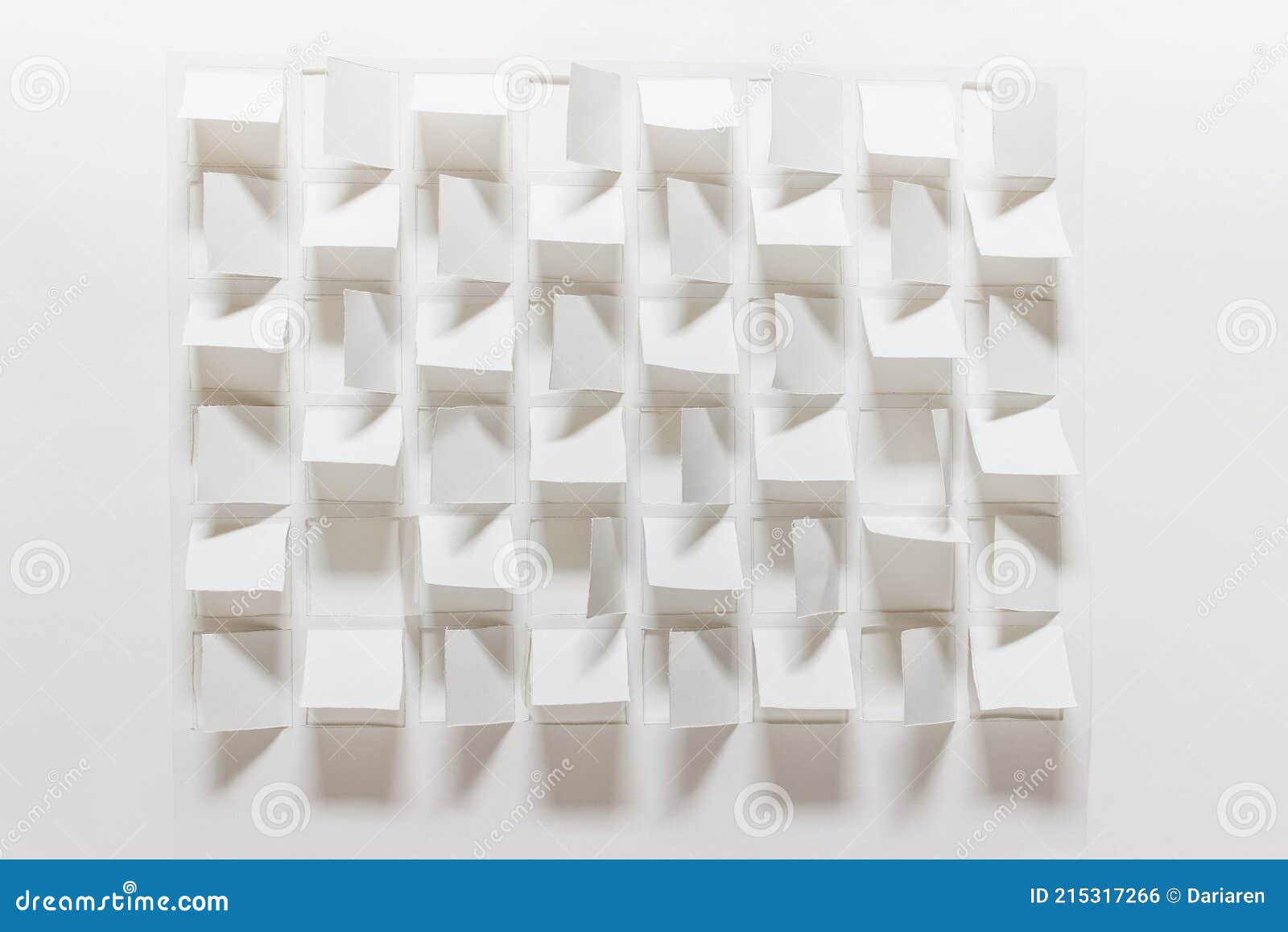 Hand Made White Paper Pattern with Squares Stock Photo - Image of ...