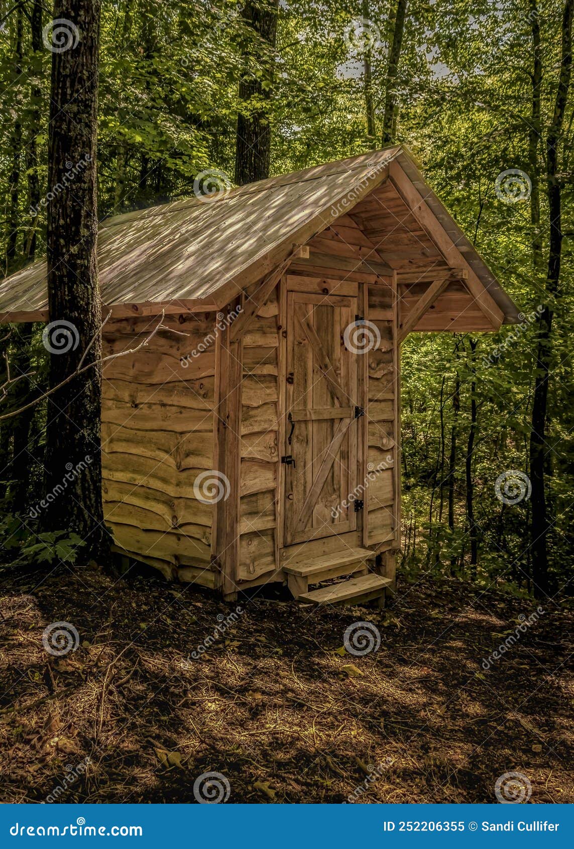 Hand Made Wooden Shack in the Forest Stock Image - Image of built ...