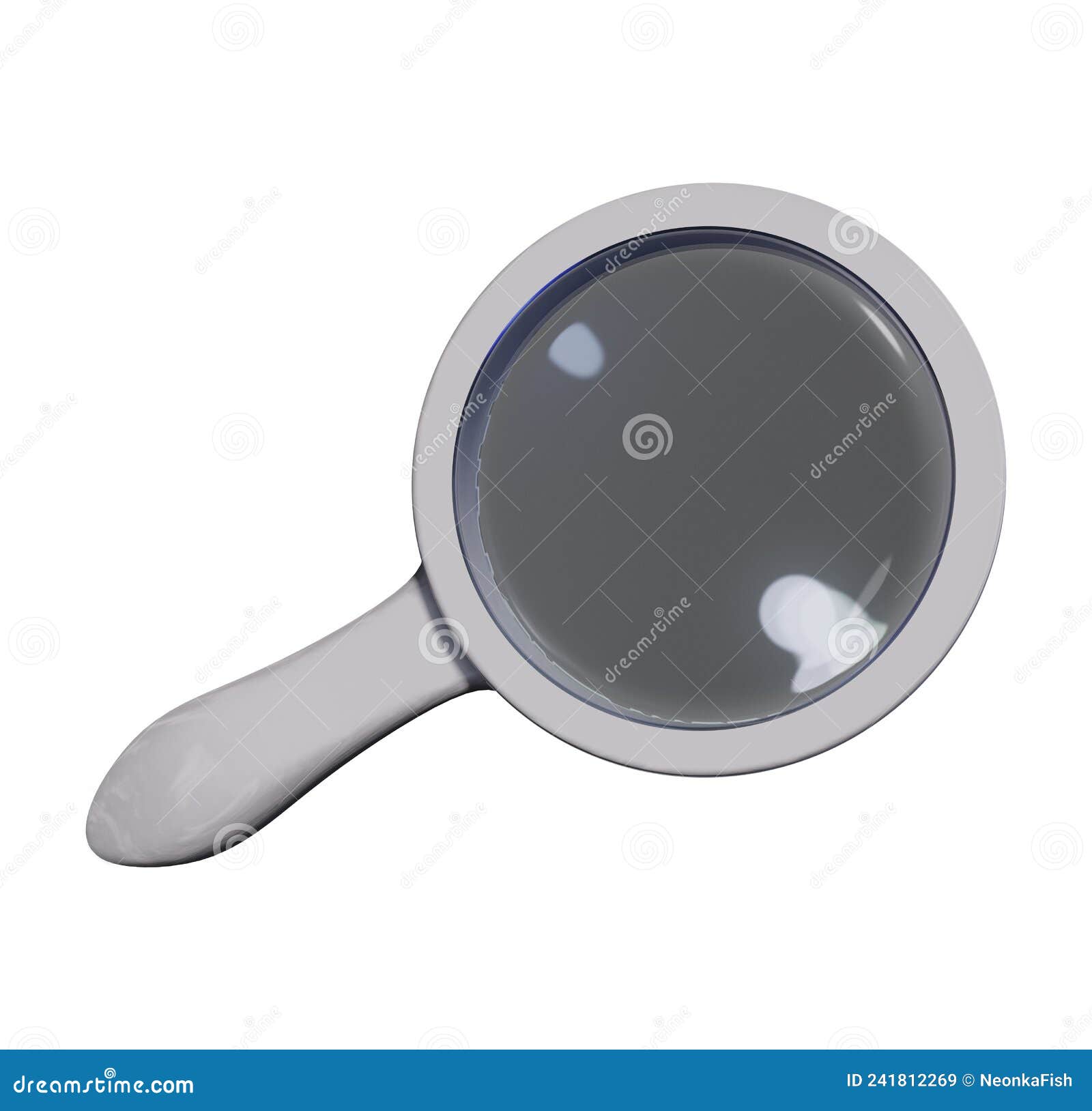 Hand Magnifier, Semi-transparent Stock Image - Illustration of format ...