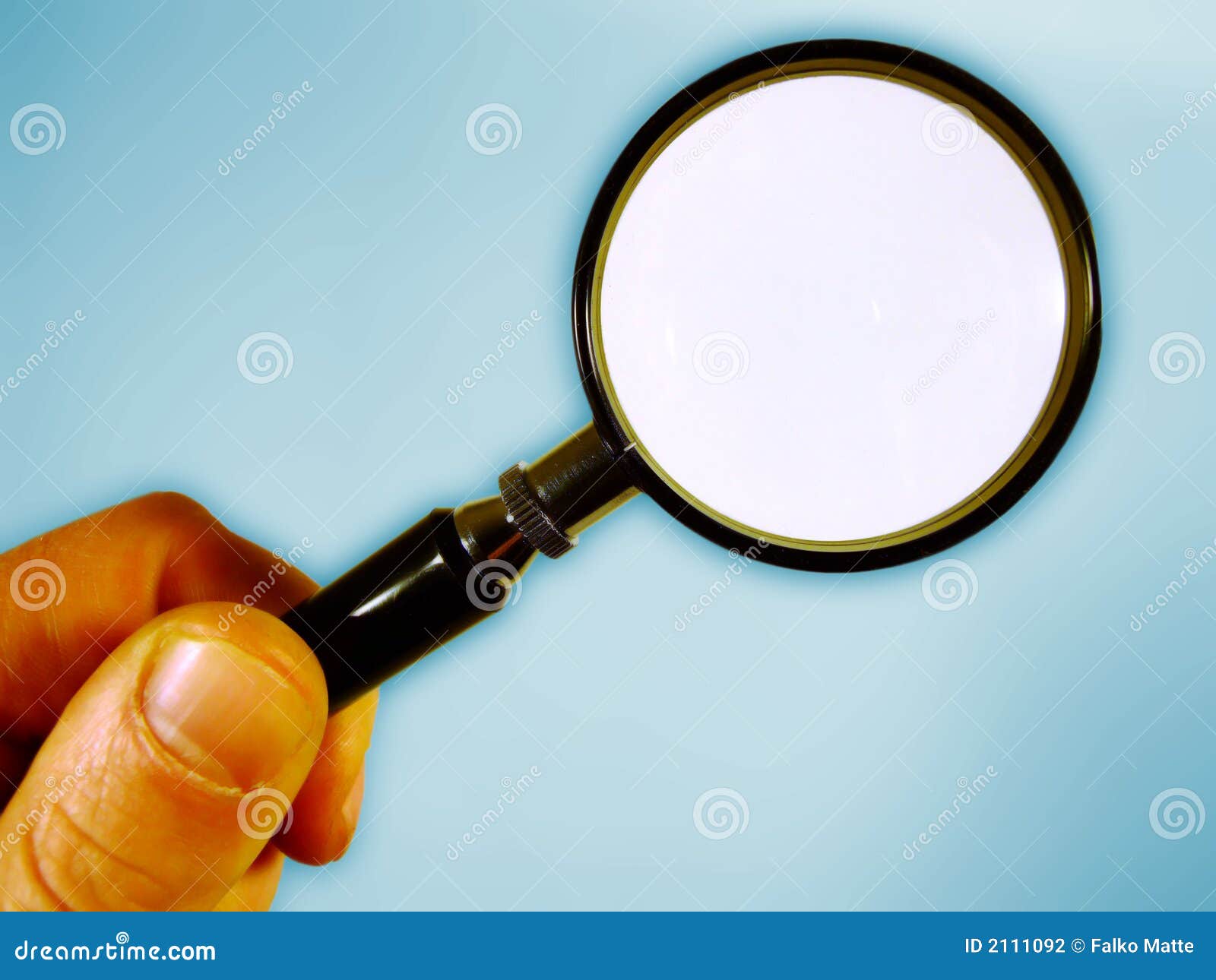 Hand and magnifying glass stock photo. Image of background - 2111092