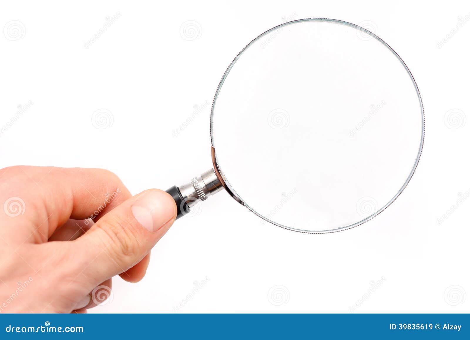 Hand with Magnifying Glass. Stock Image - Image of hand, magnify: 39835619