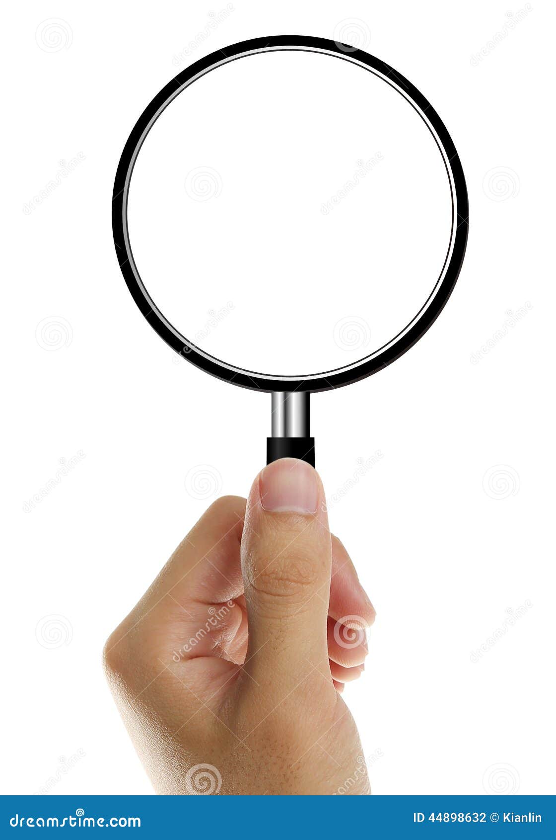 Hand with magnifying glass stock photo. Image of examining - 44898632