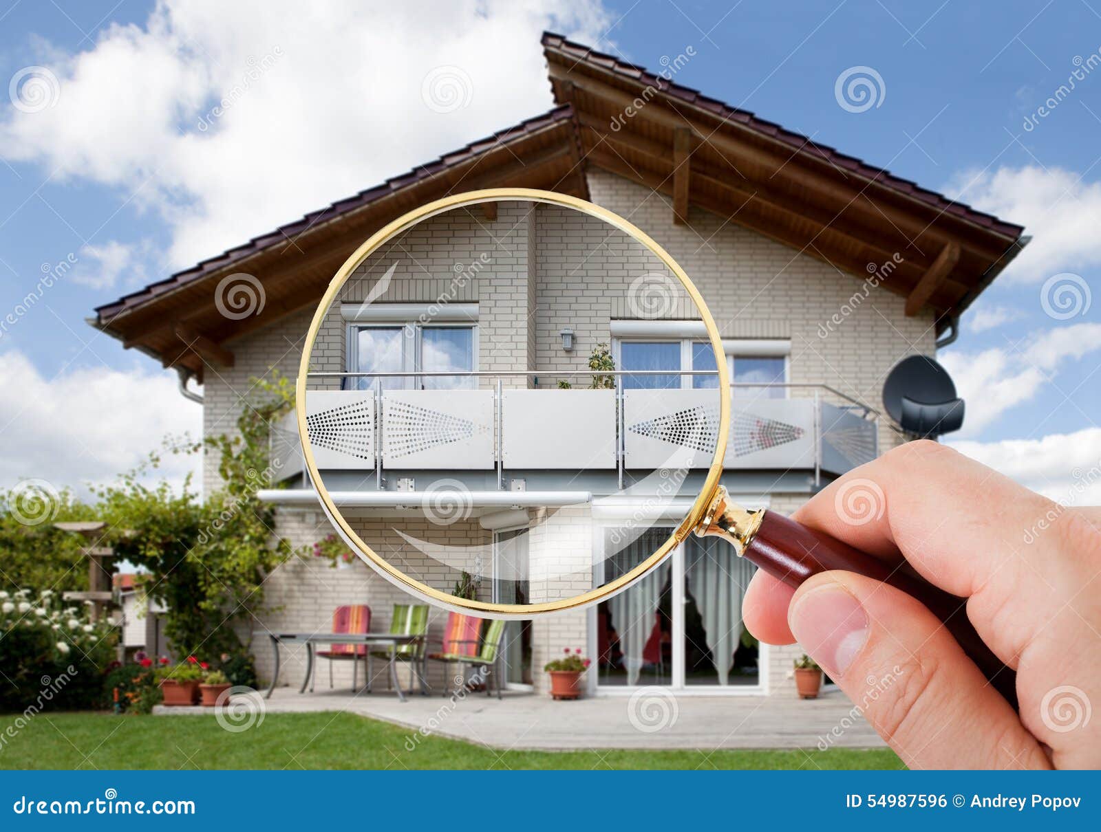 Hand with Magnifying Glass Over House Stock Photo - Image of expensive ... Hand with Magnifying Glass Over House Stock Photo - Image of expensive ...