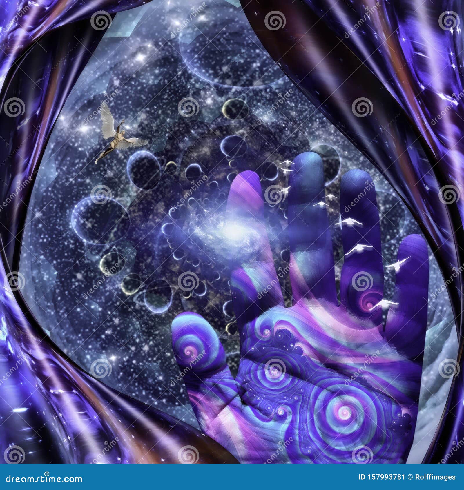 The Hand of Maker stock illustration. Illustration of angelic - 157993781