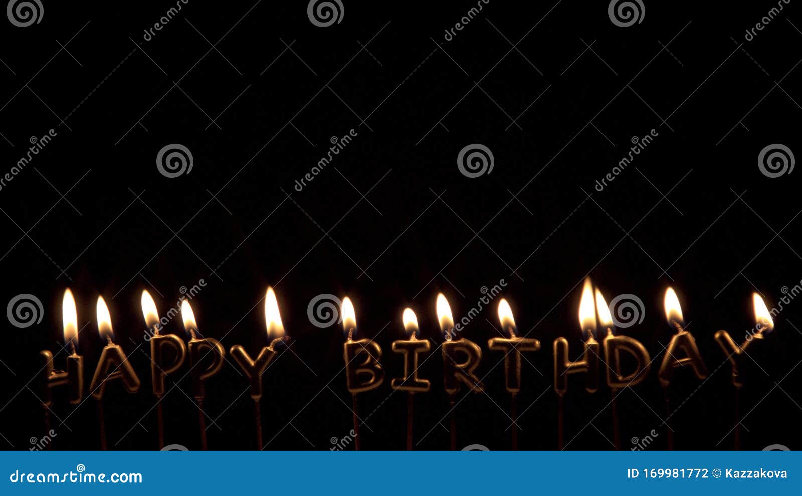 The Hand Makes Lights Candles Happy Birthday with a Lighter Stock Photo ...