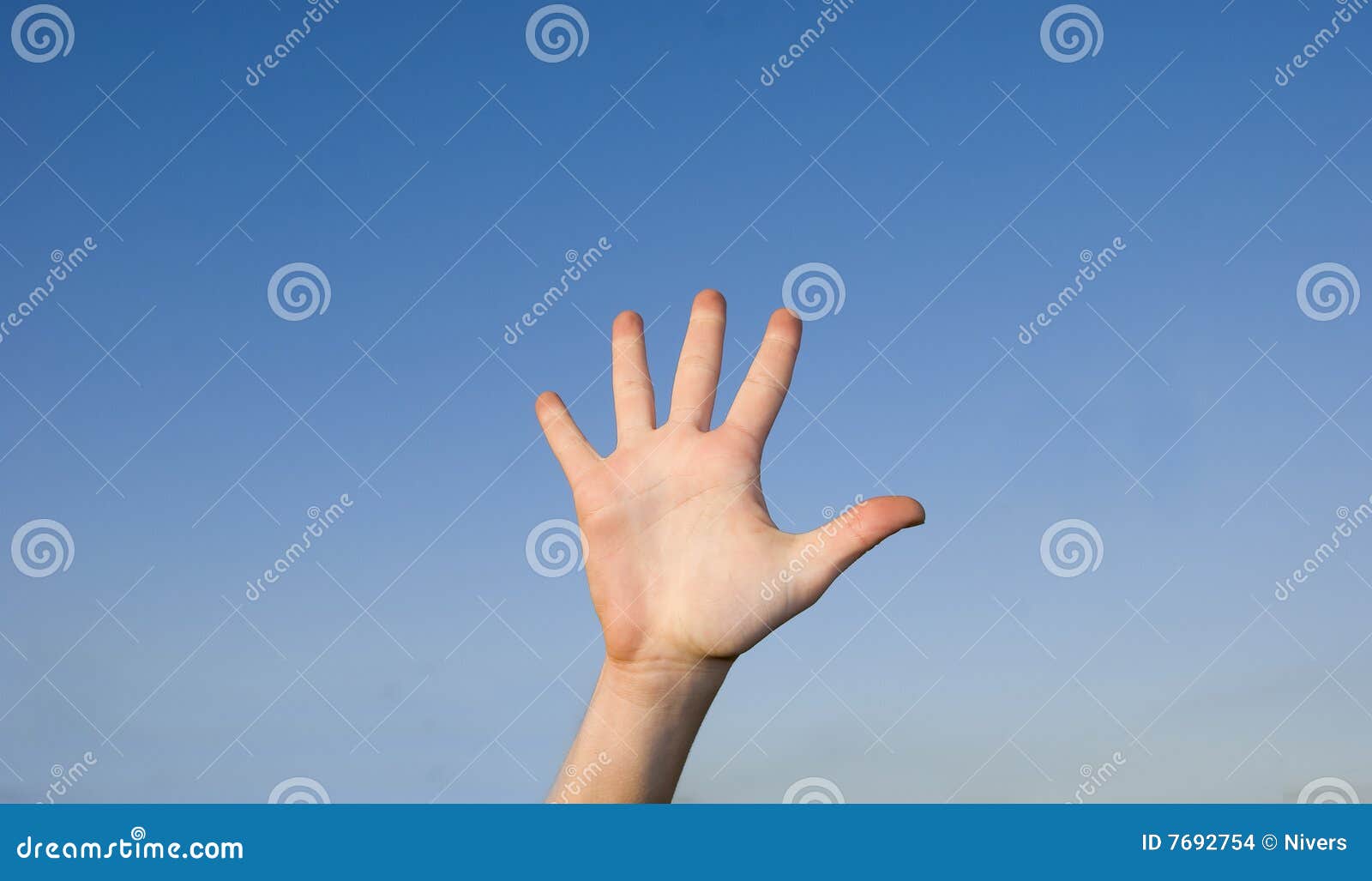 Hand makin number five stock photo. Image of digit, background - 7692754