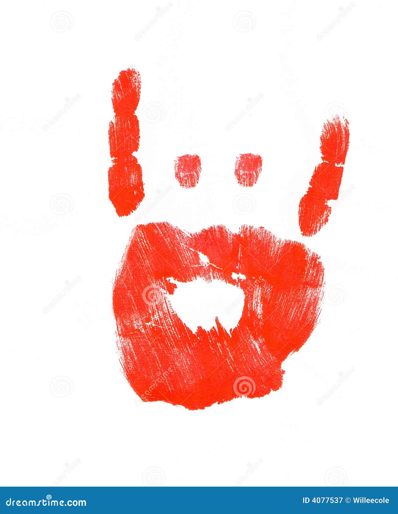 Hand making bull sign stock image. Image of finger, body - 4077537