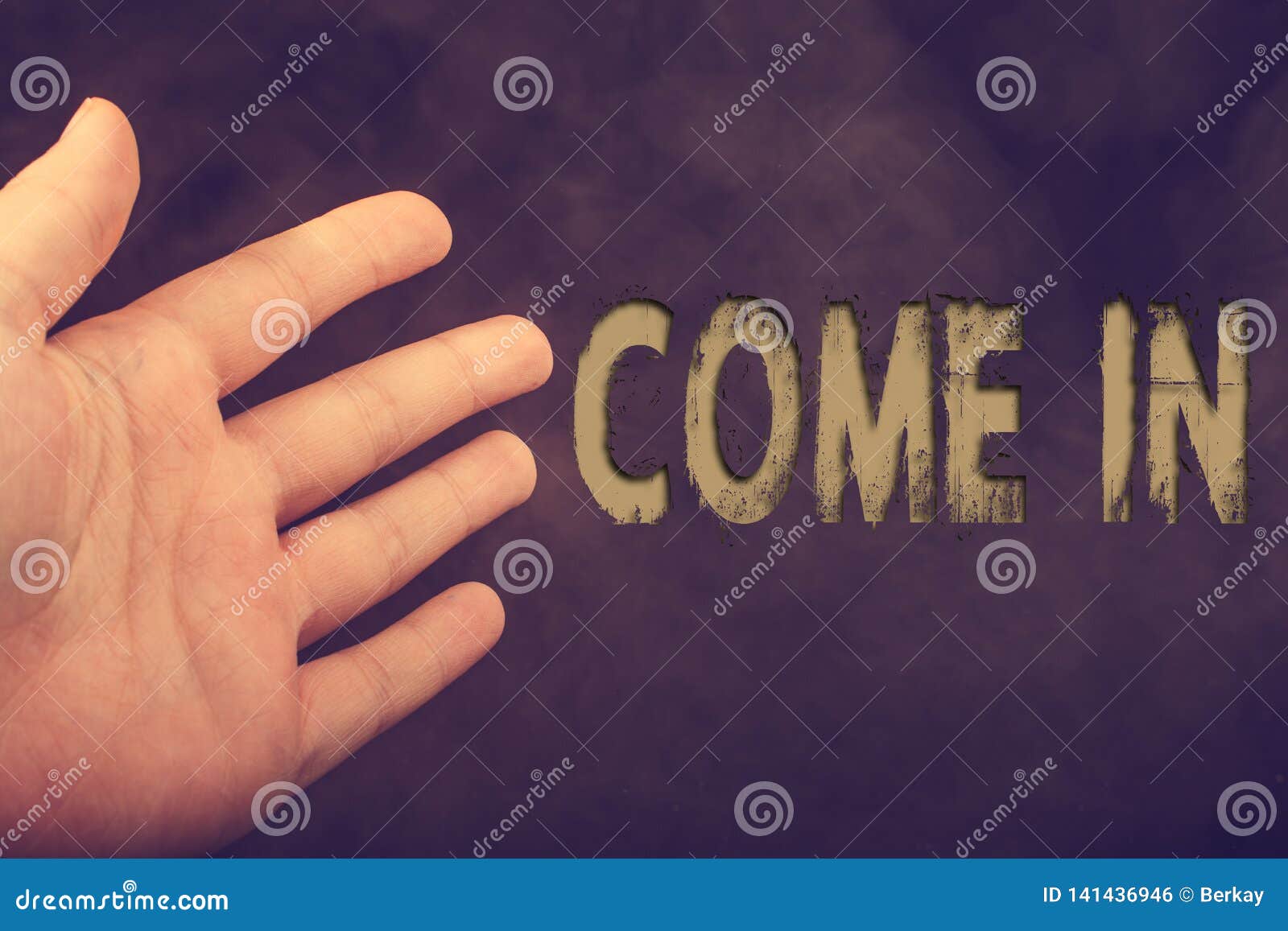 Hand Making Come in Gesture Stock Photo - Image of isolated, gesture ...