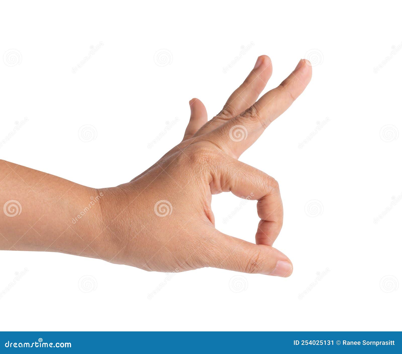Hand Making Gestures Ok Isolated Stock Image - Image of clipping, agree ...