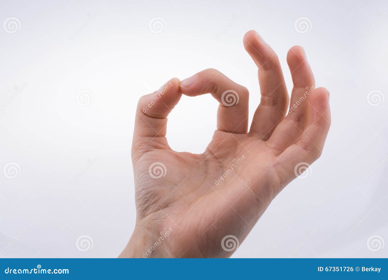 Hand making good symbol stock photo. Image of female - 67351726