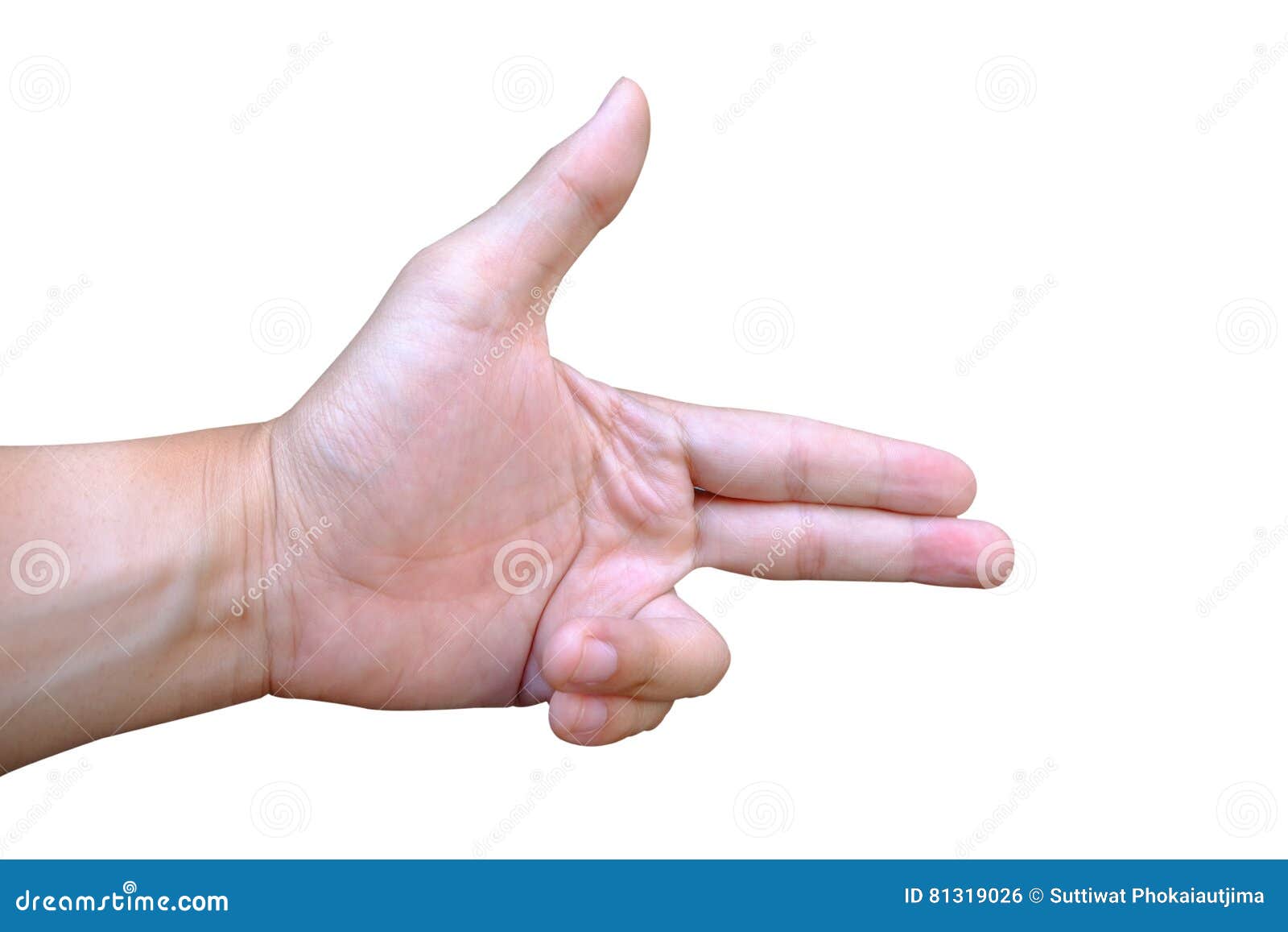 Hand making Isolated stock photo. Image of communication - 81319026