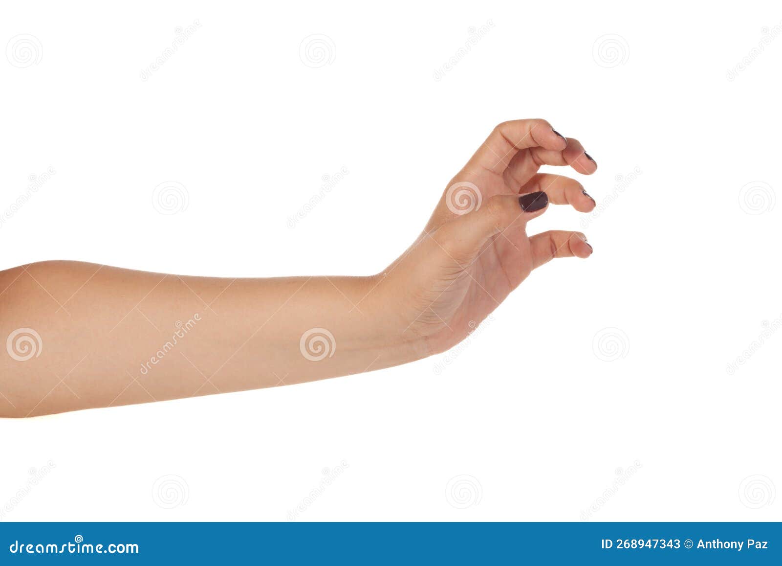 Hand Making Open Sign Isolated on White Background Stock Image - Image ...