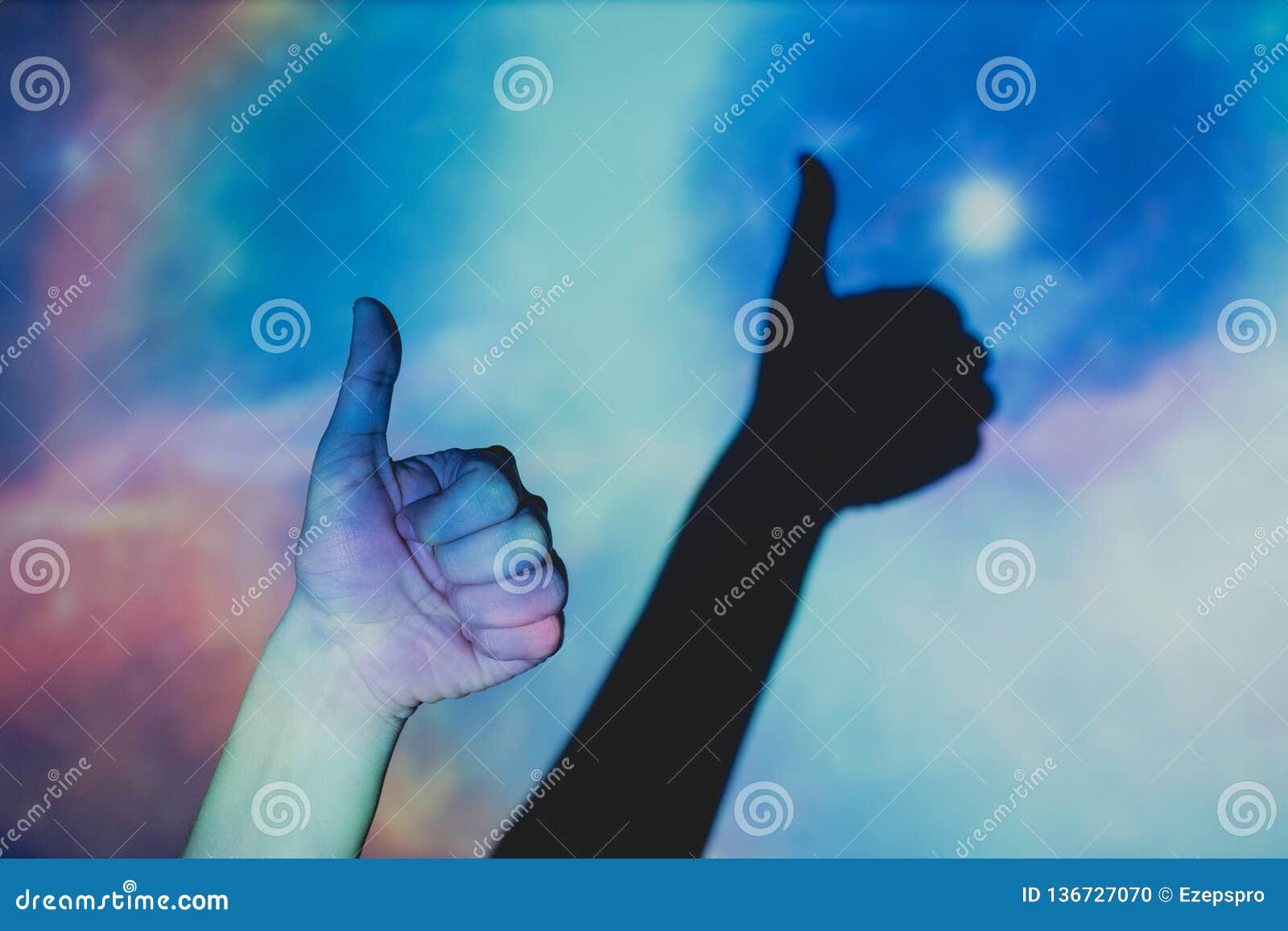 Hand Making the Positive Gesture, Thumb Up Stock Photo - Image of agree ...