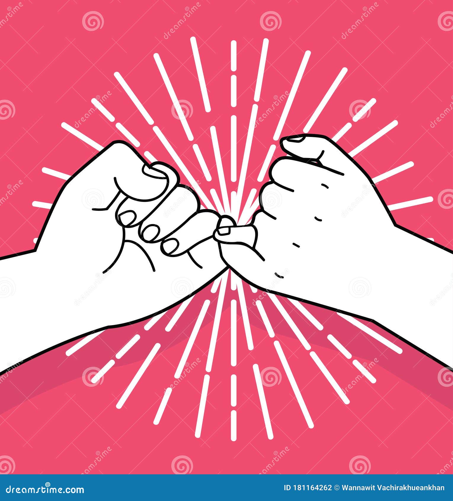 Hand Making Promise Vector Sign Concept Stock Vector - Illustration of ...