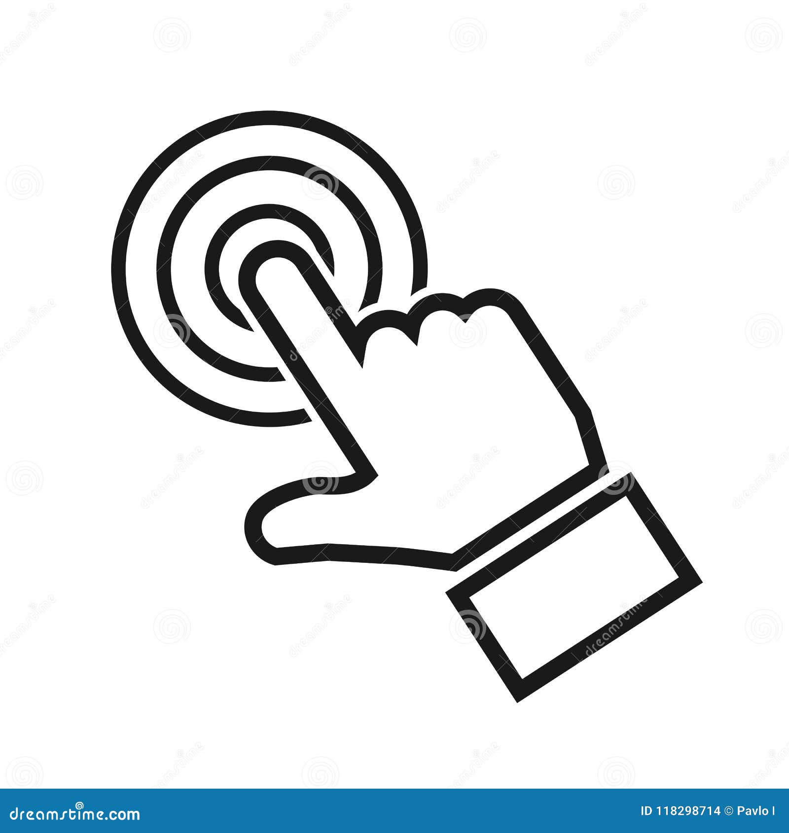 Hand Making Selection Icon - Vector Stock Illustration - Illustration ...