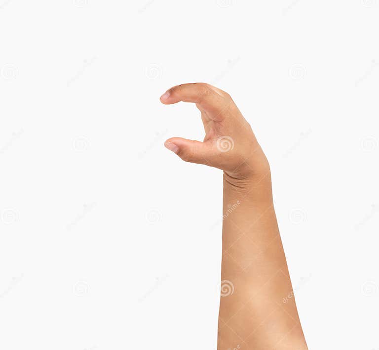 Hand Making the Symbol that Means Pick Stock Image - Image of offer ...