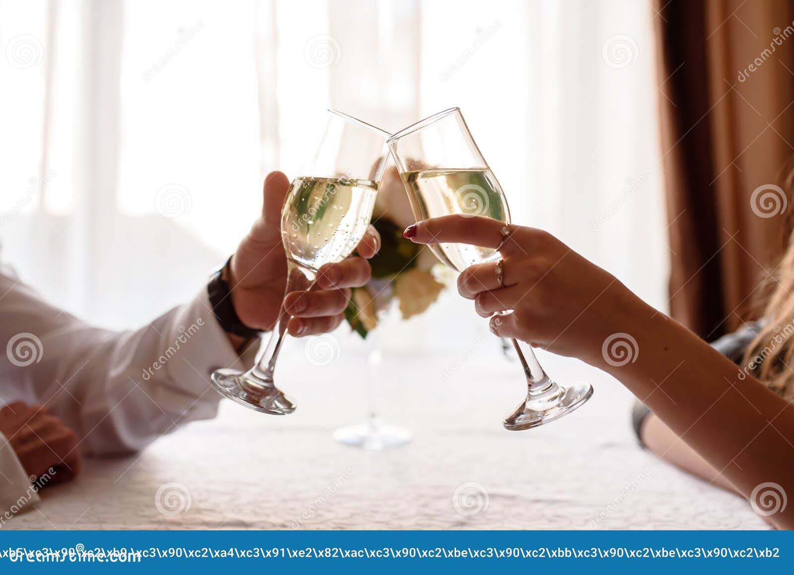 Hand Making Toast with Glass Stock Photo - Image of froth, festivity ...