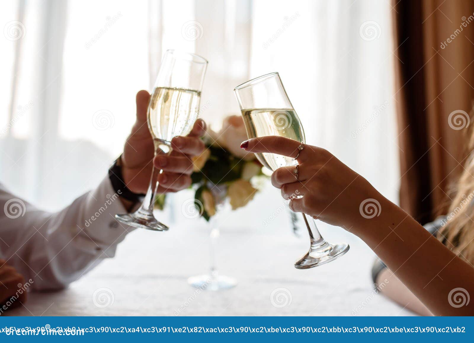 Hand Making Toast with Glass Stock Image - Image of festivity, event ...