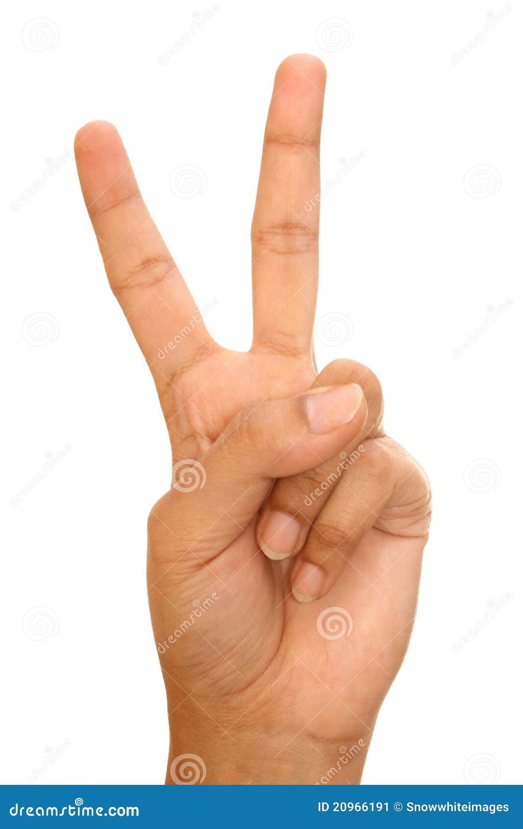Hand making victory sign stock image. Image of human - 20966191