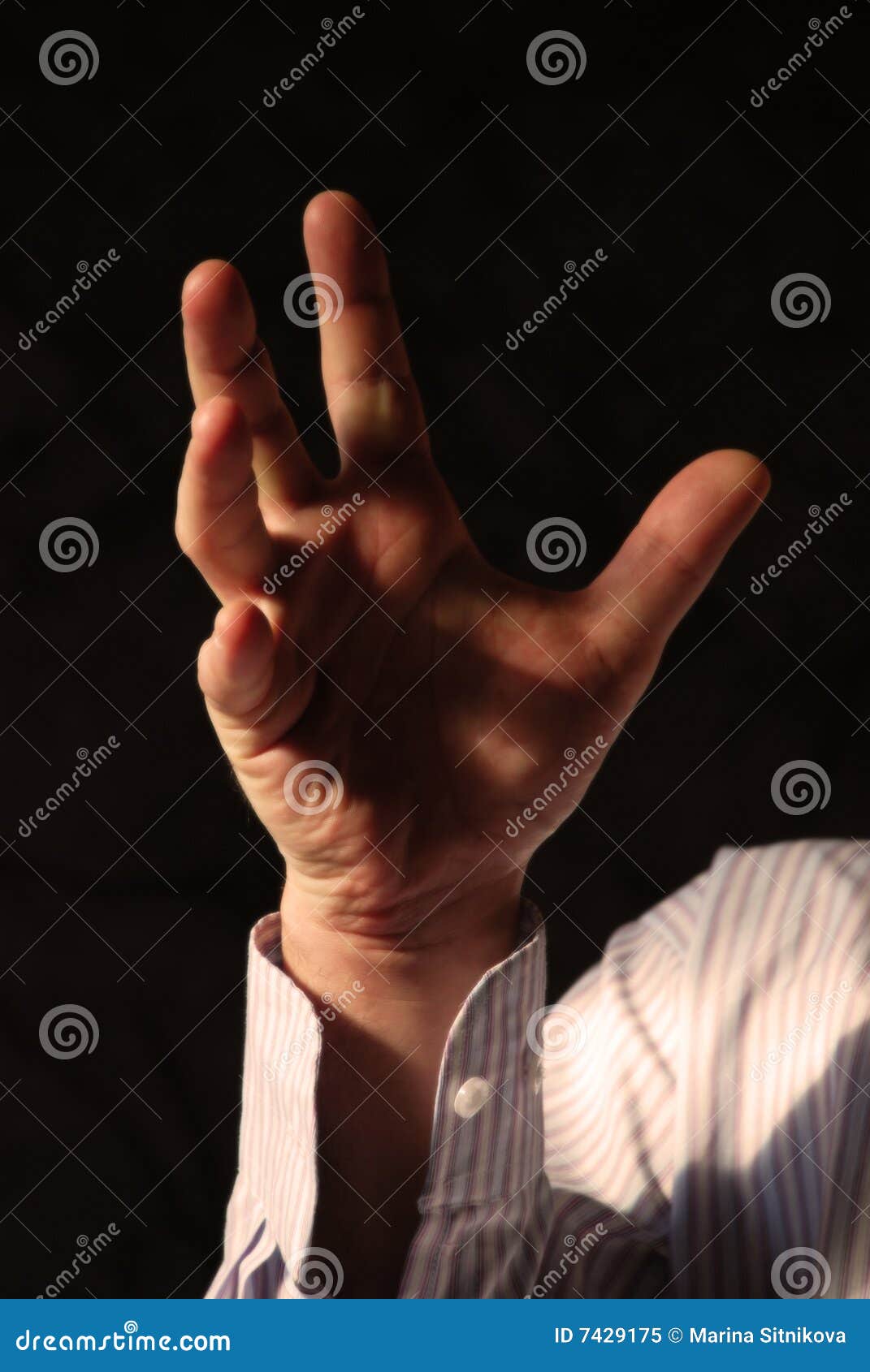 Hand of the man stock image. Image of single, sign, people - 7429175