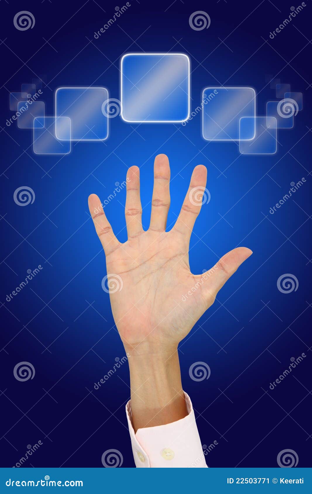 Hand of Man Calling for Help Stock Image - Image of connect ...