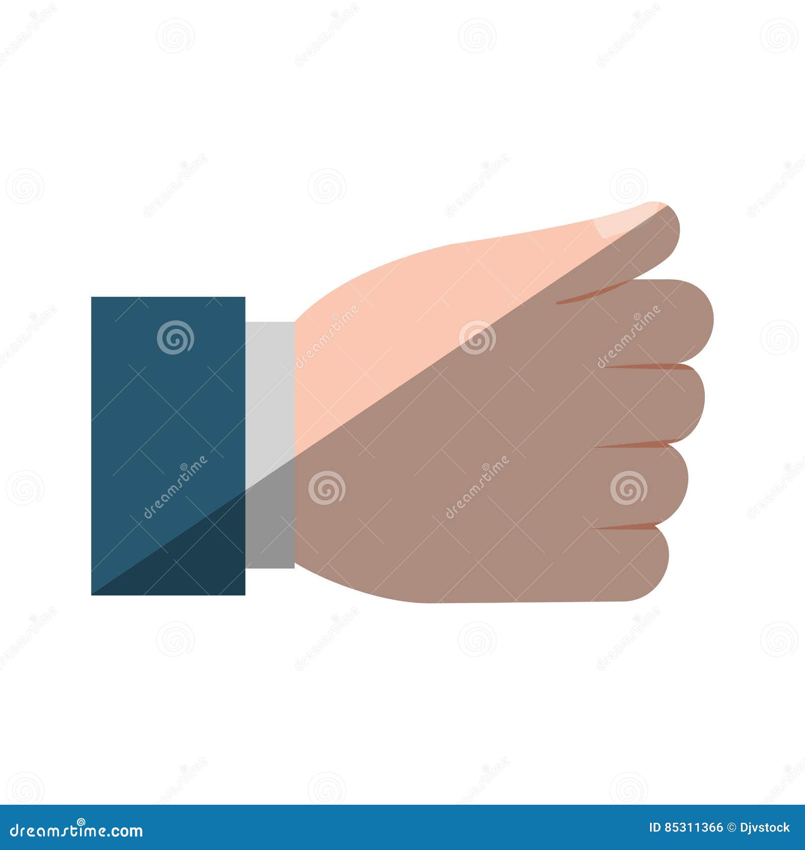 Hand Man Closed Father Day Shadow Stock Illustration - Illustration of ...