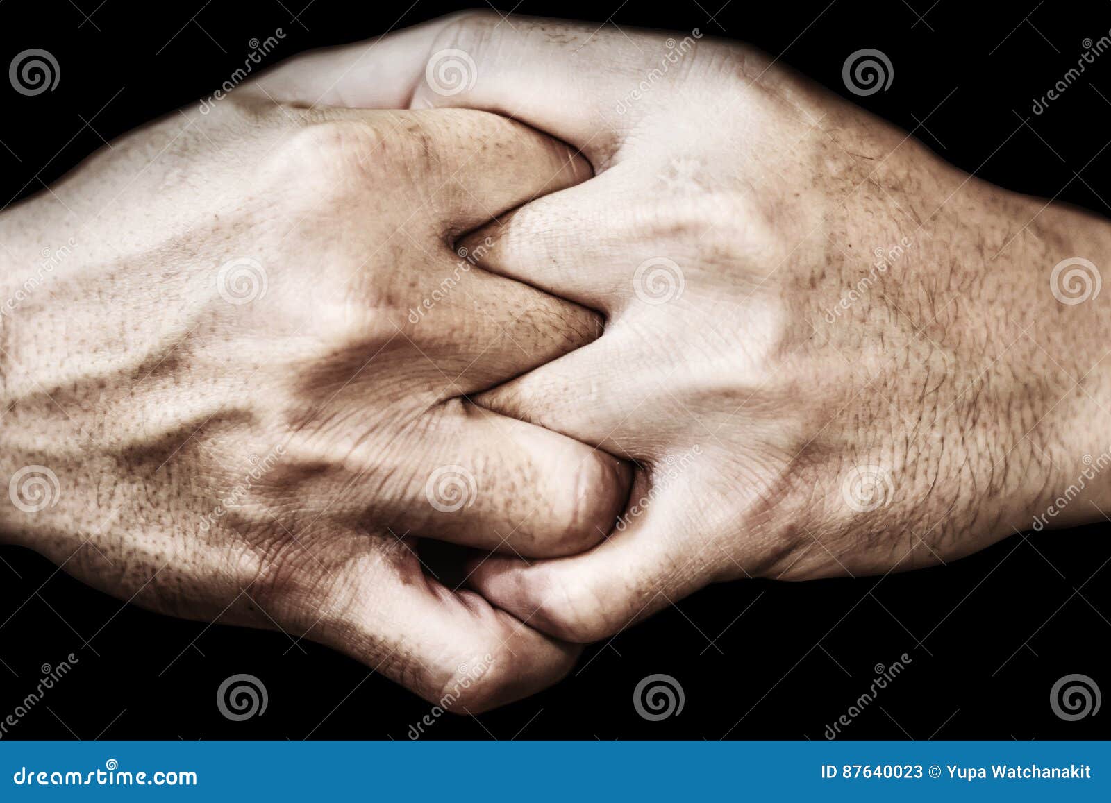 Hand of Man Join Together, Adherence Concept Stock Image - Image of ...