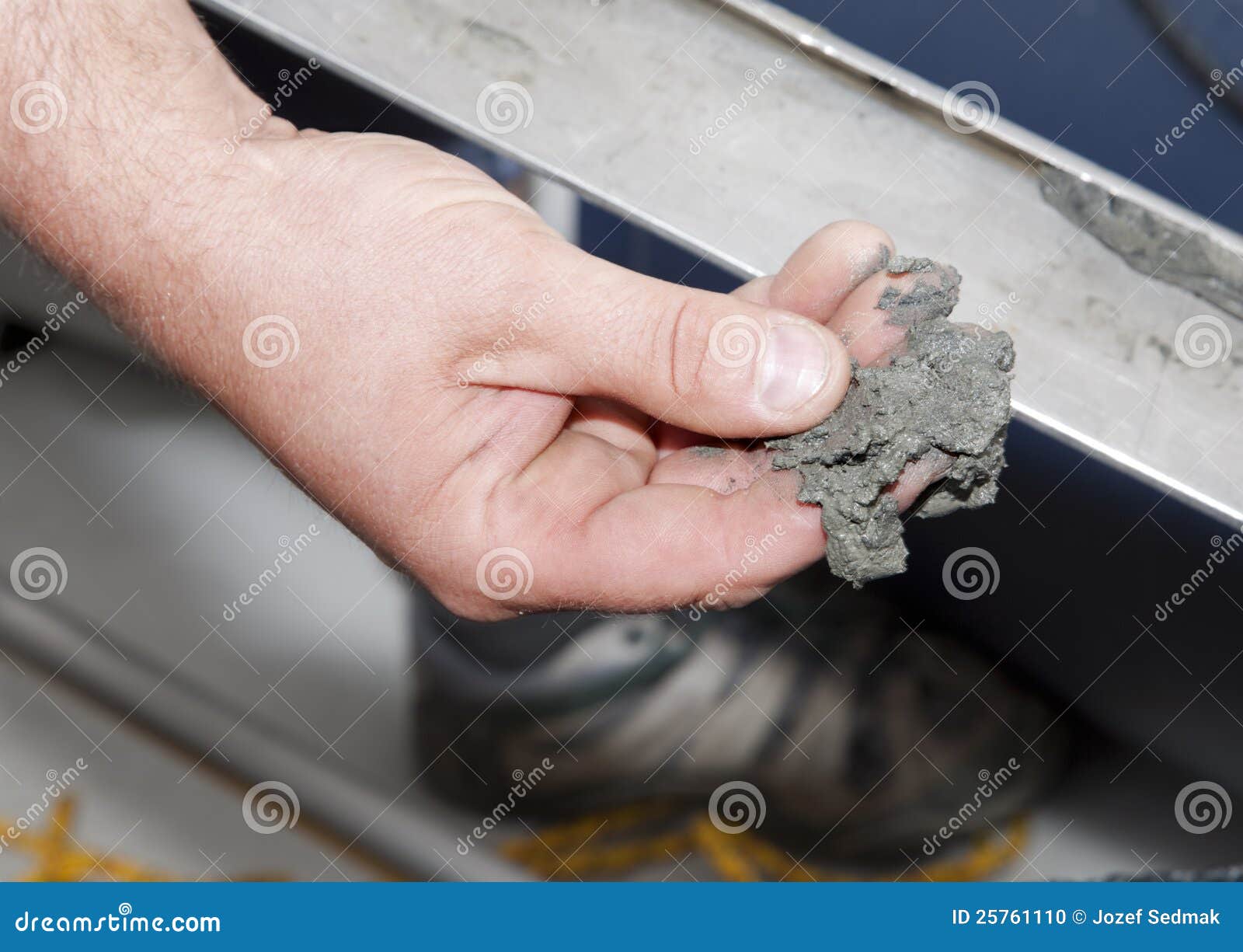 Hand of man and muck stock photo. Image of detail, muck - 25761110
