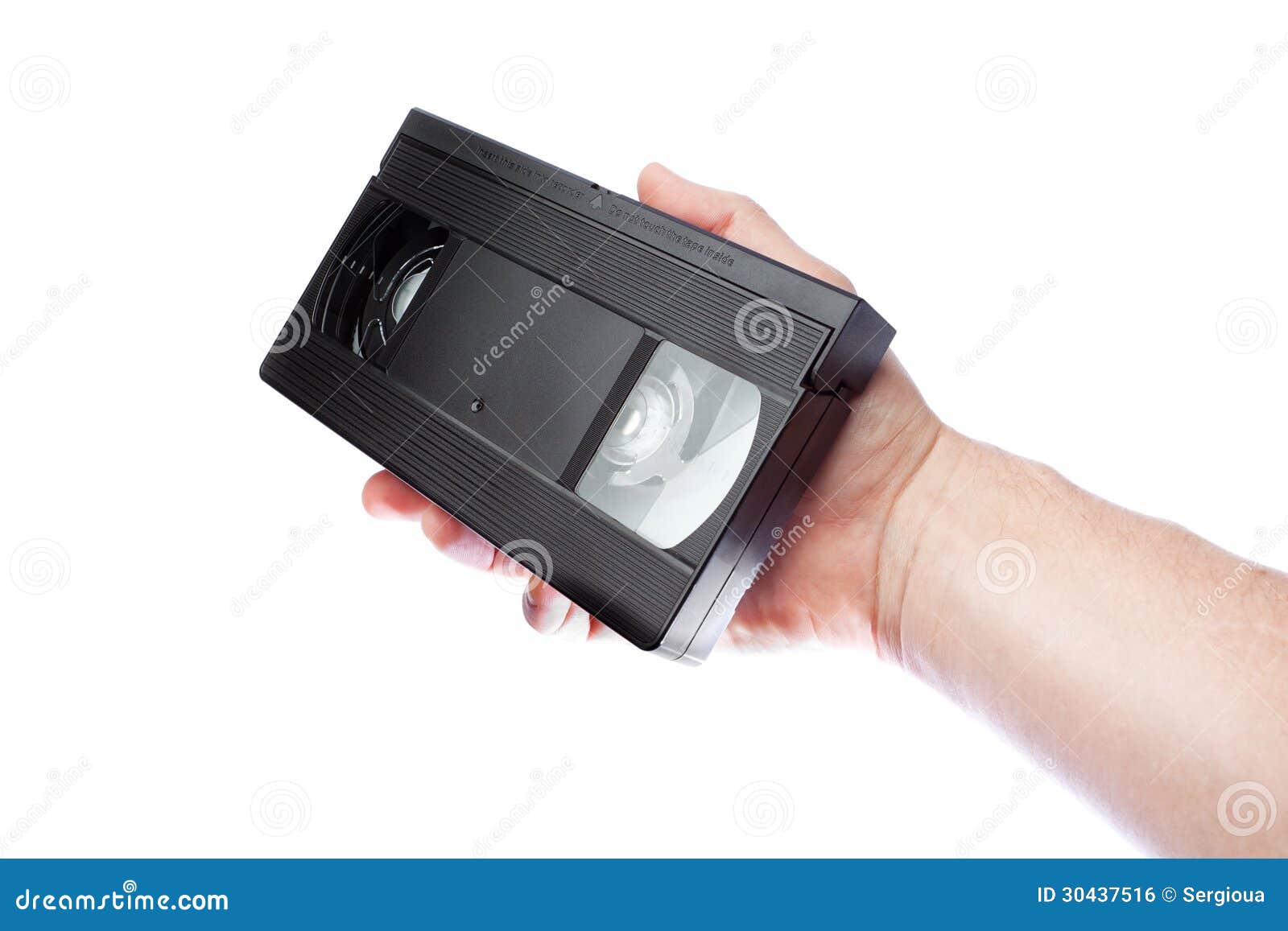 In The Hand Of A Man Old Videotape Format VHS. Stock Photo - Image of ...