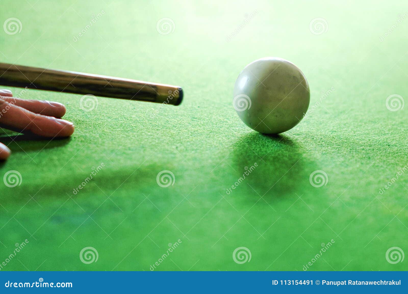 Hand of a Man Snooker Player Aim at White Ball Stock Image - Image of ...
