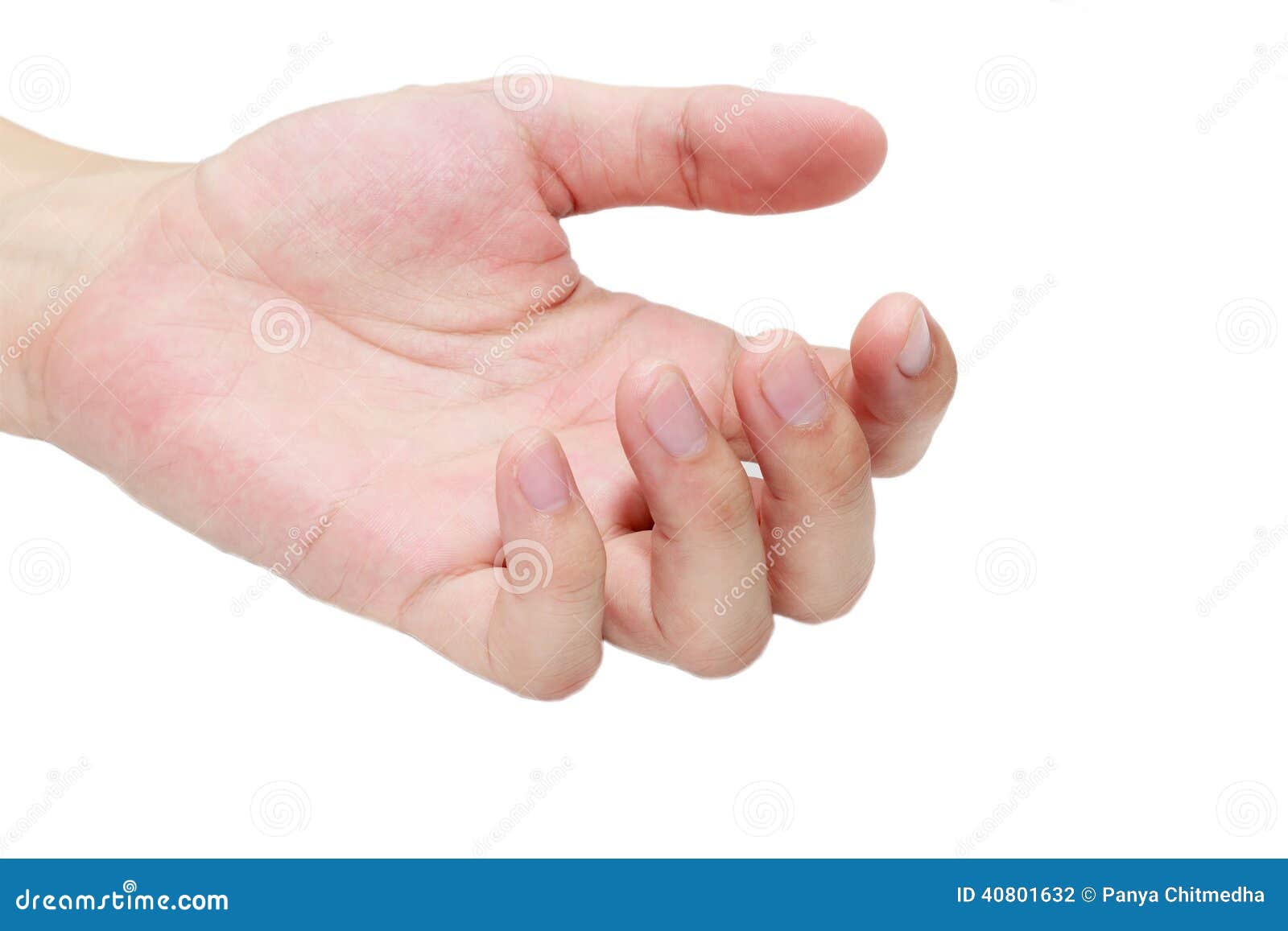 Hand man stock photo. Image of grab, lift, isolated, white - 40801632