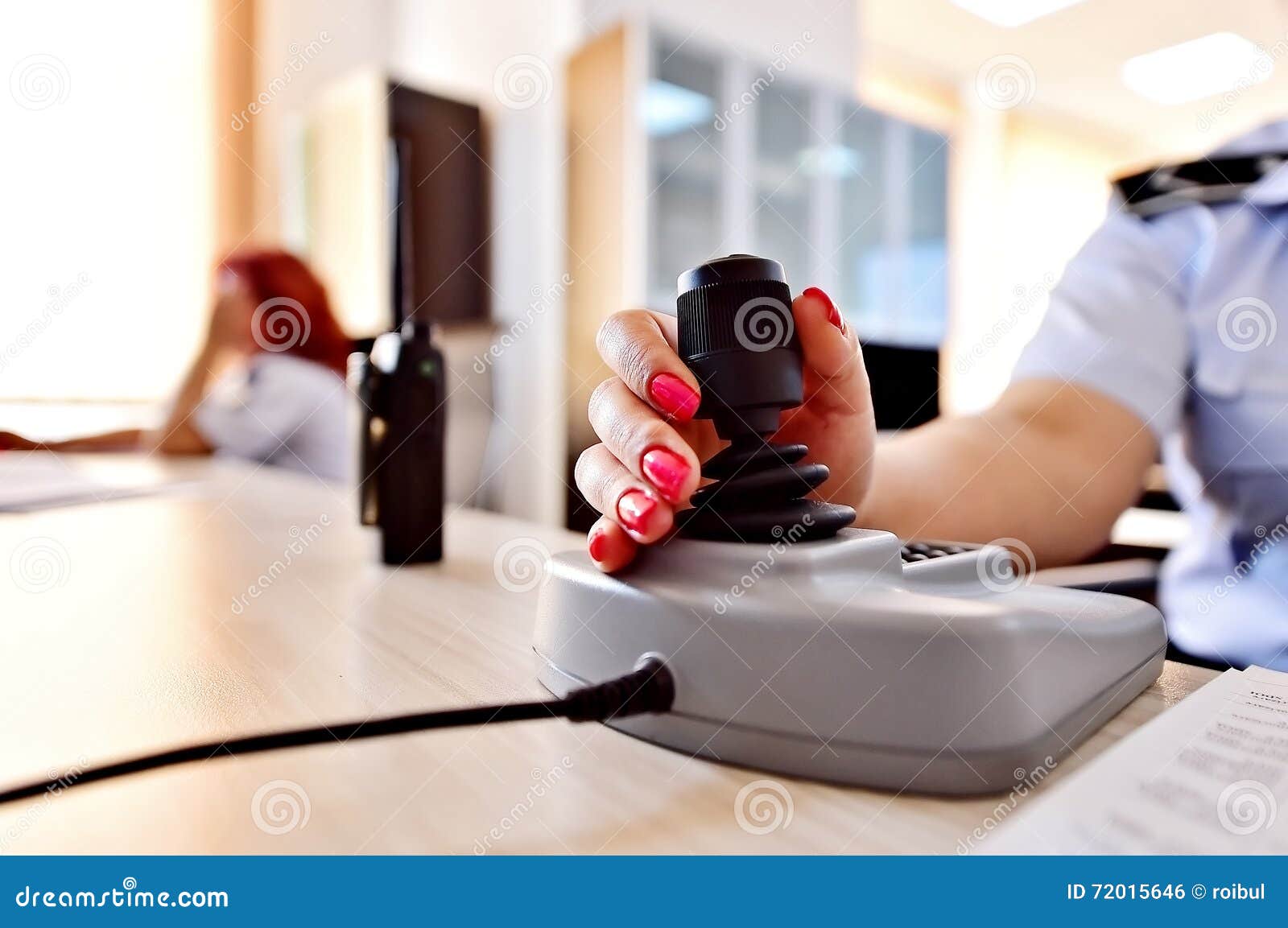Hand Maneuvering a Joystick Controller Stock Photo - Image of ...